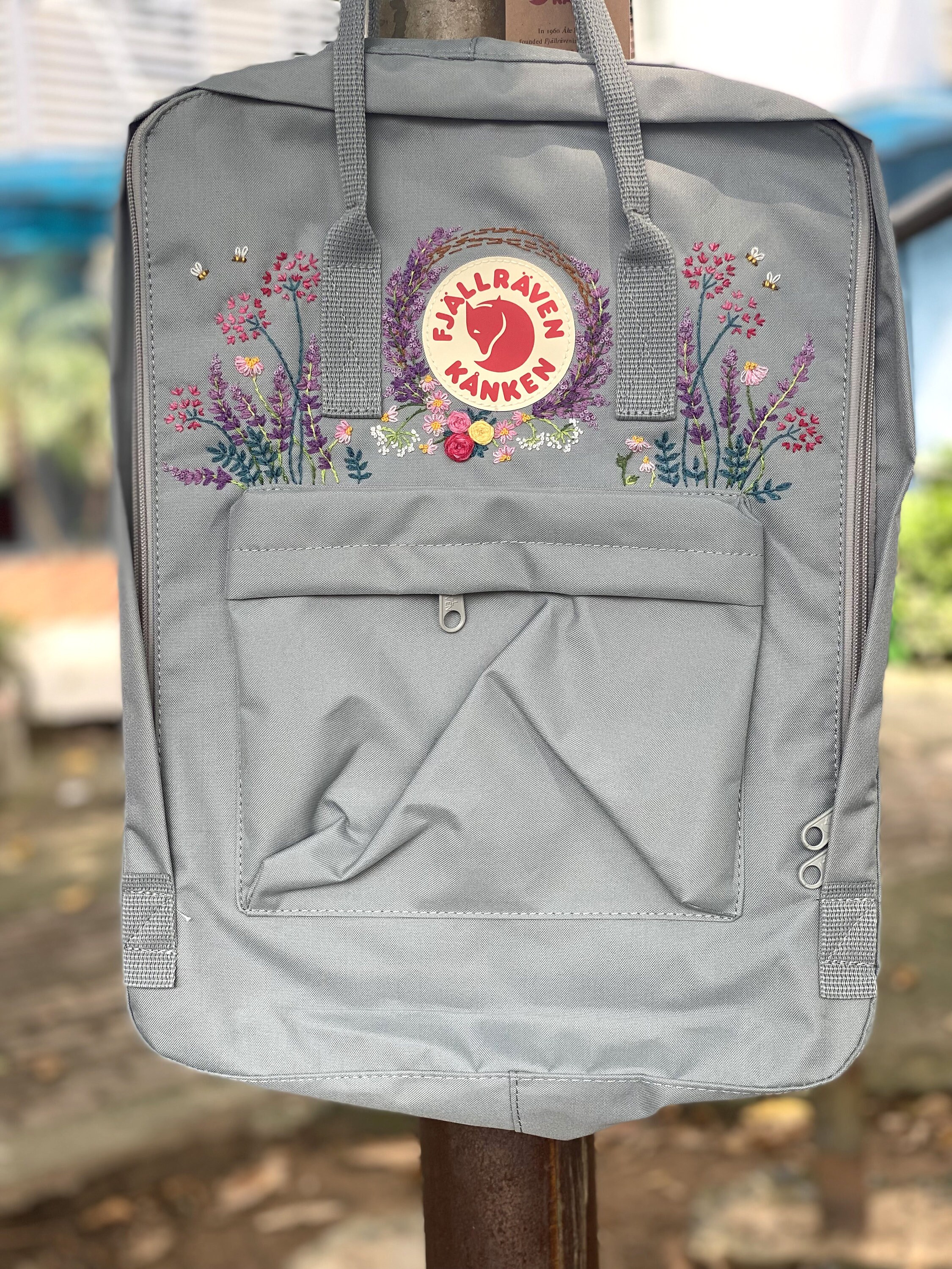Kanken Backpack Embroidered With Flower/ Custom Kanken Embroidery on ...