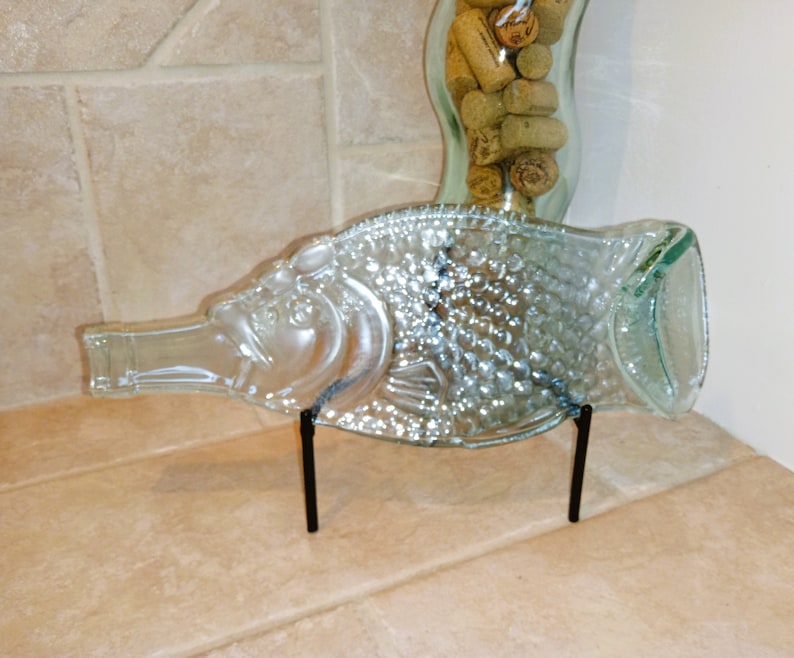 Upcycled Fish Wine Bottle Dish - Etsy