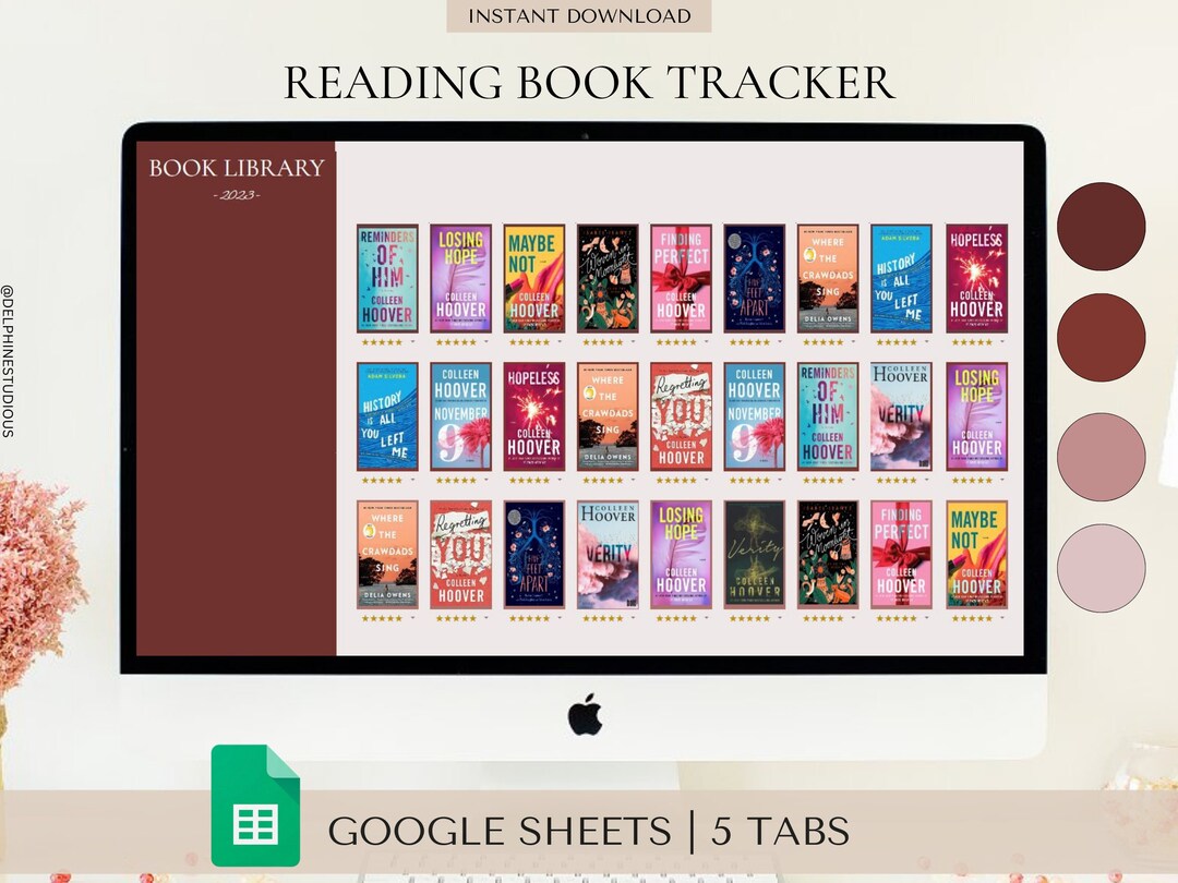Book Reading Spreadsheet Book Tracker Template Reading Log - Etsy