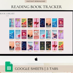 Digital Reading Journal, Digital Reading Planner, Book Tracker Google ...