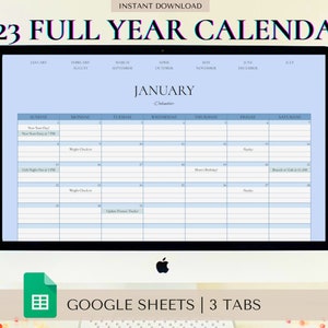 Vision Board Planner | Google Sheets | Digital Planner Template | Goal ...