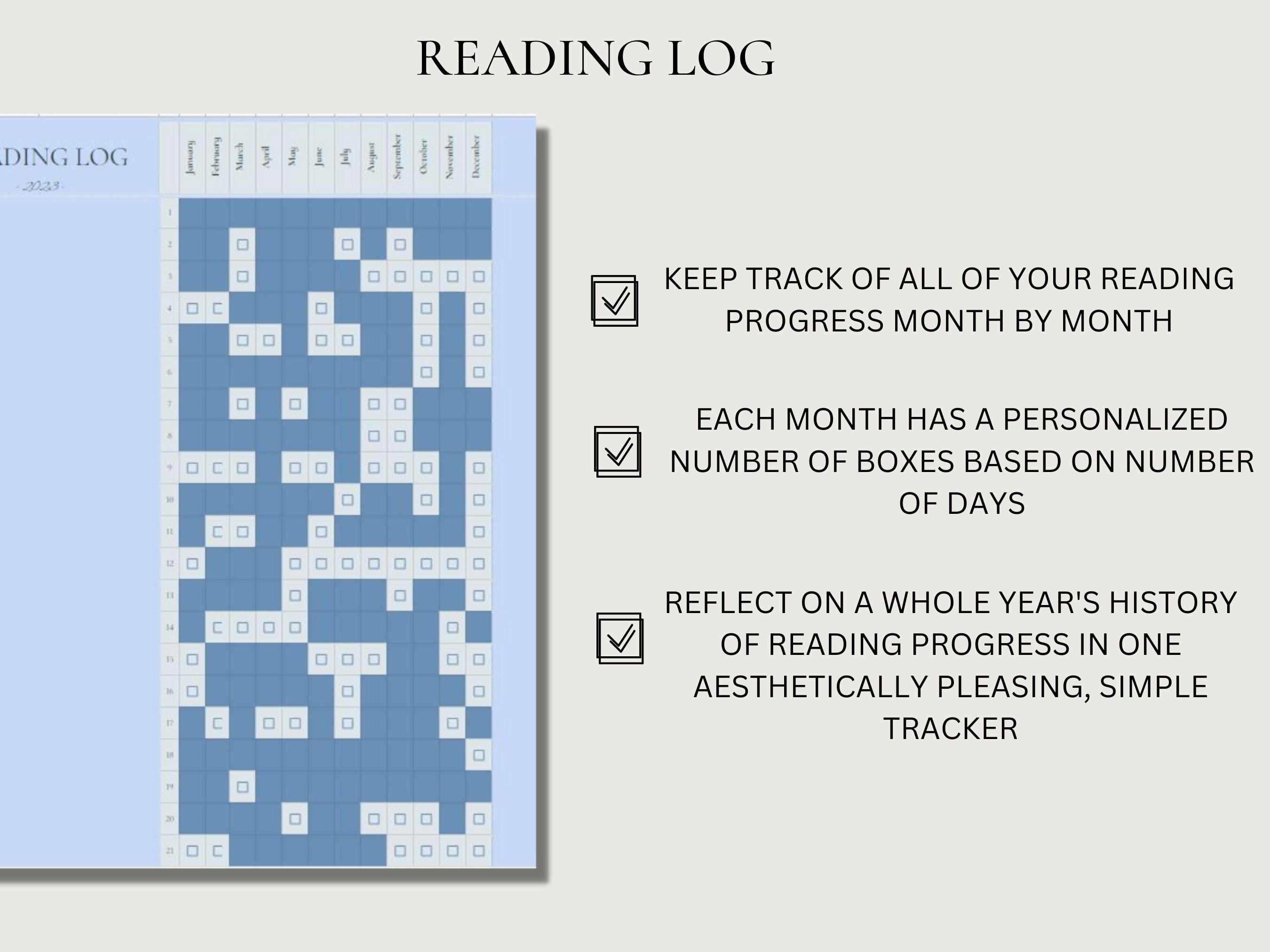 Digital Book Tracker Log Template Google Sheets Book Journal - Etsy
