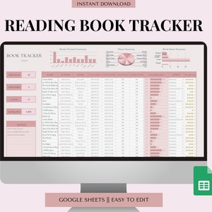 Digital Reading Journal, Digital Reading Planner, Book Tracker Google ...