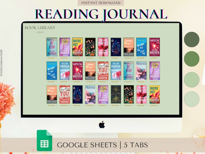 Book Reading Spreadsheet | Book Tracker Template | Reading Log | Google ...