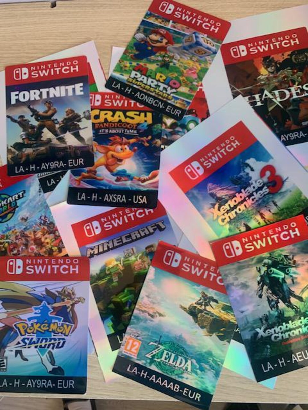 Replacement Labels for Giant Size Nintendo Gameboy & Switch Cartridges ...