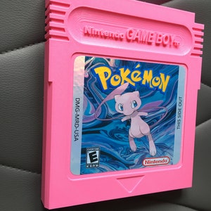 Pokemon Mew, Giant Size Nintendo Gameboy Pink Cartridge, Great Gift ...