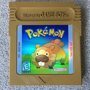 Pokemon Bidoof, Giant Size Gameboy Cartridge, Great Gift Idea for Gaming Room Wall Decor/display ...