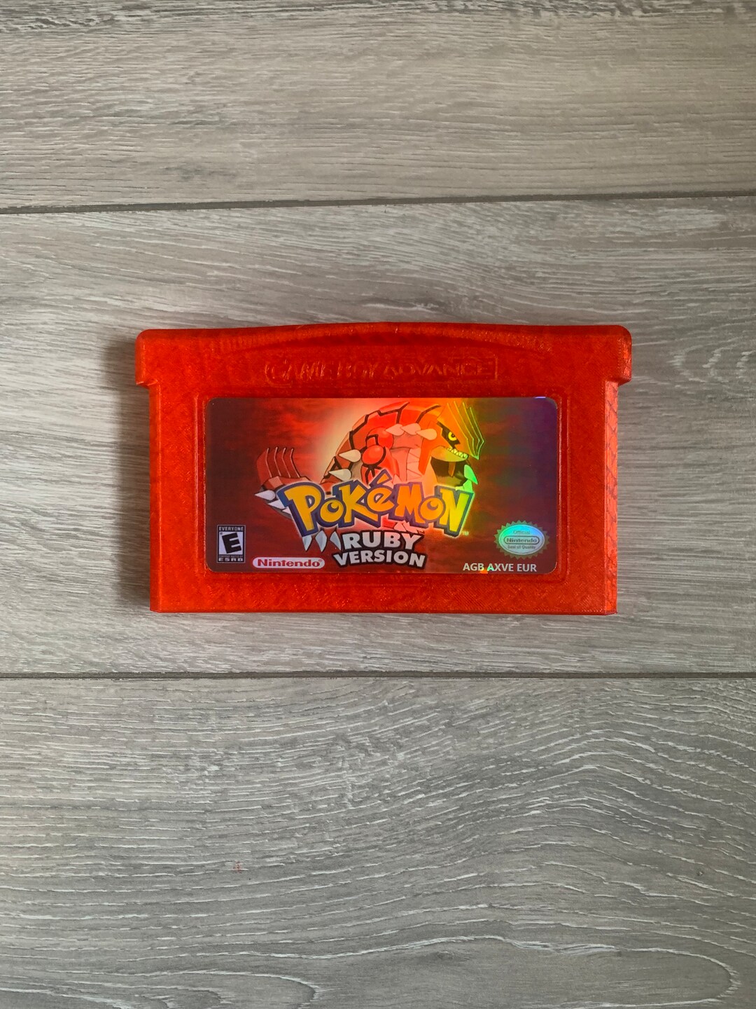 Giant Size GBA Cartridge, Pokemon Ruby, A Must for Any Gaming Room Wall ...