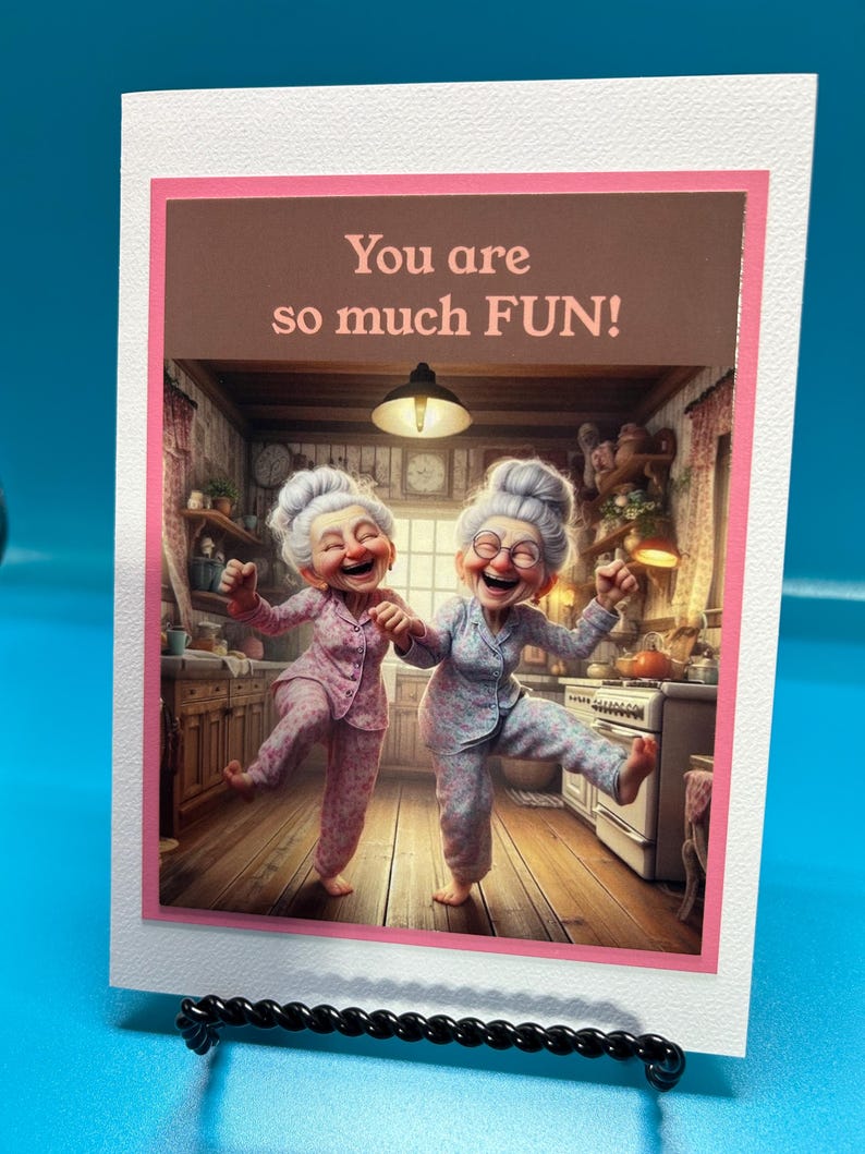 Old Lady Friendship Cards (set of 4) - Etsy