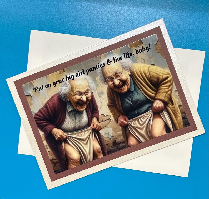 Old Lady Friendship Cards (set of 4) - Etsy