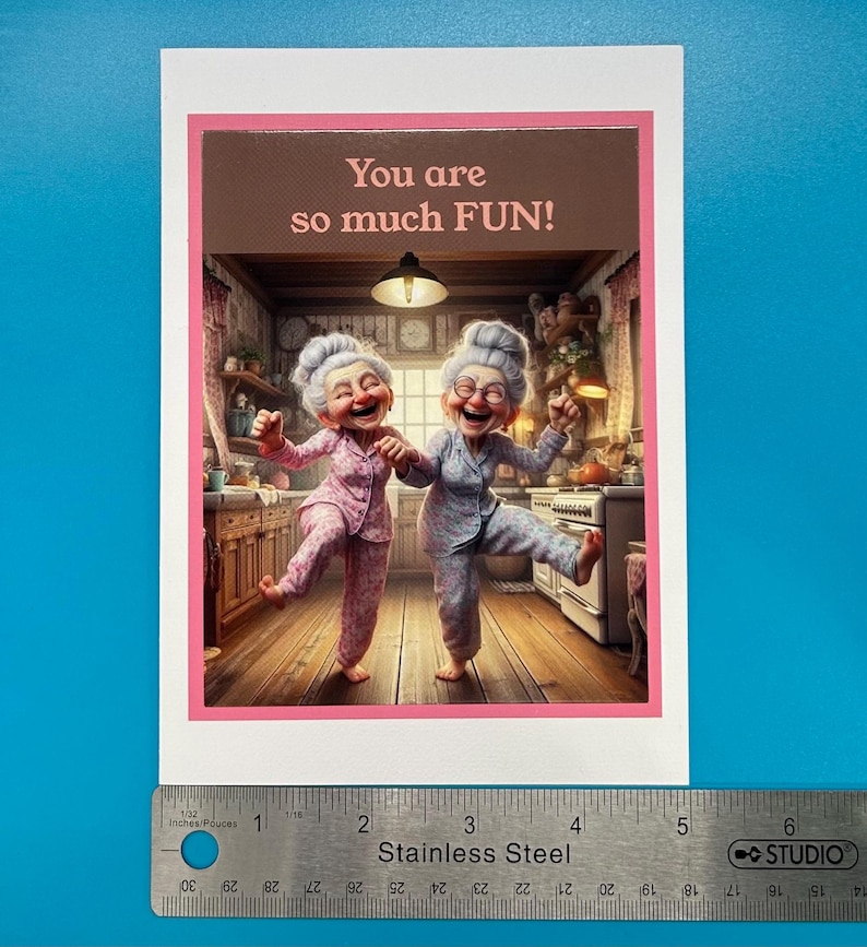 Old Lady Friendship Cards (set of 4) - Etsy