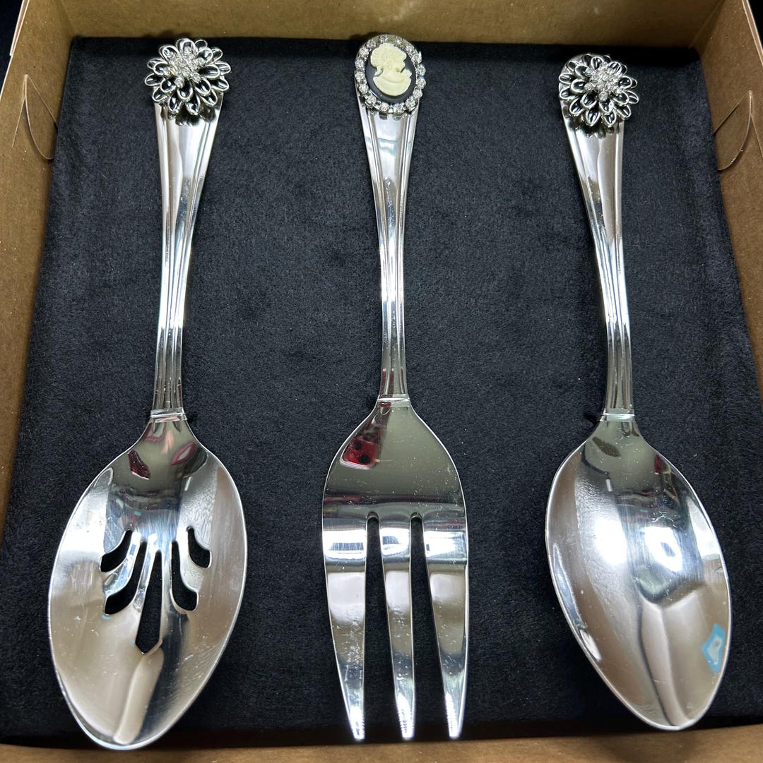Jeweled Serving/hostess Set - Etsy