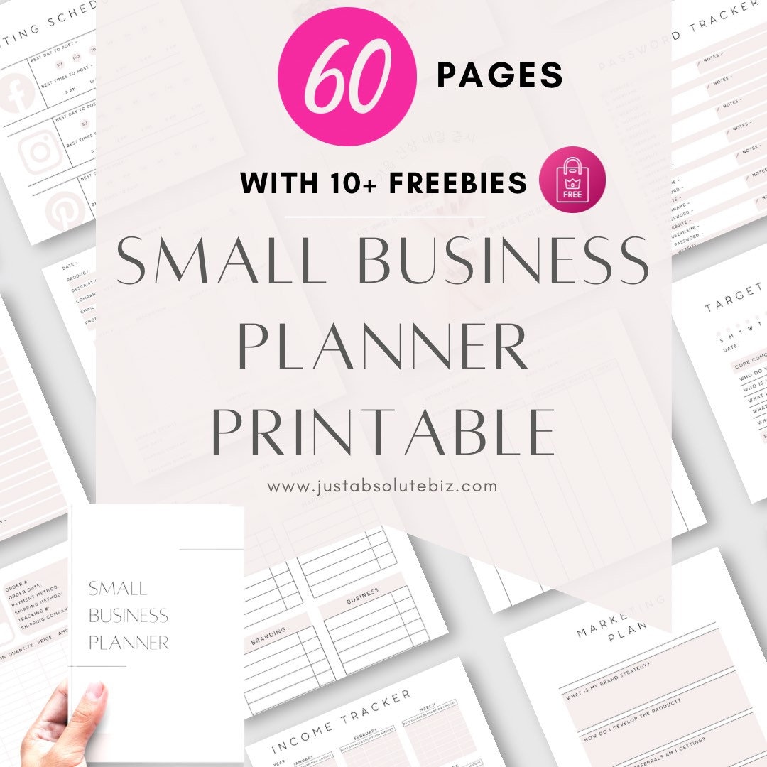 Small Business Planner Printable Templates, Social Media Managers ...