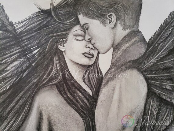 Pencil Drawings Of Fallen Angels