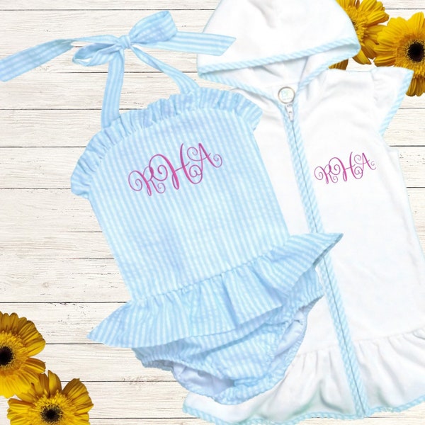 Monogrammed Swimsuit - Etsy