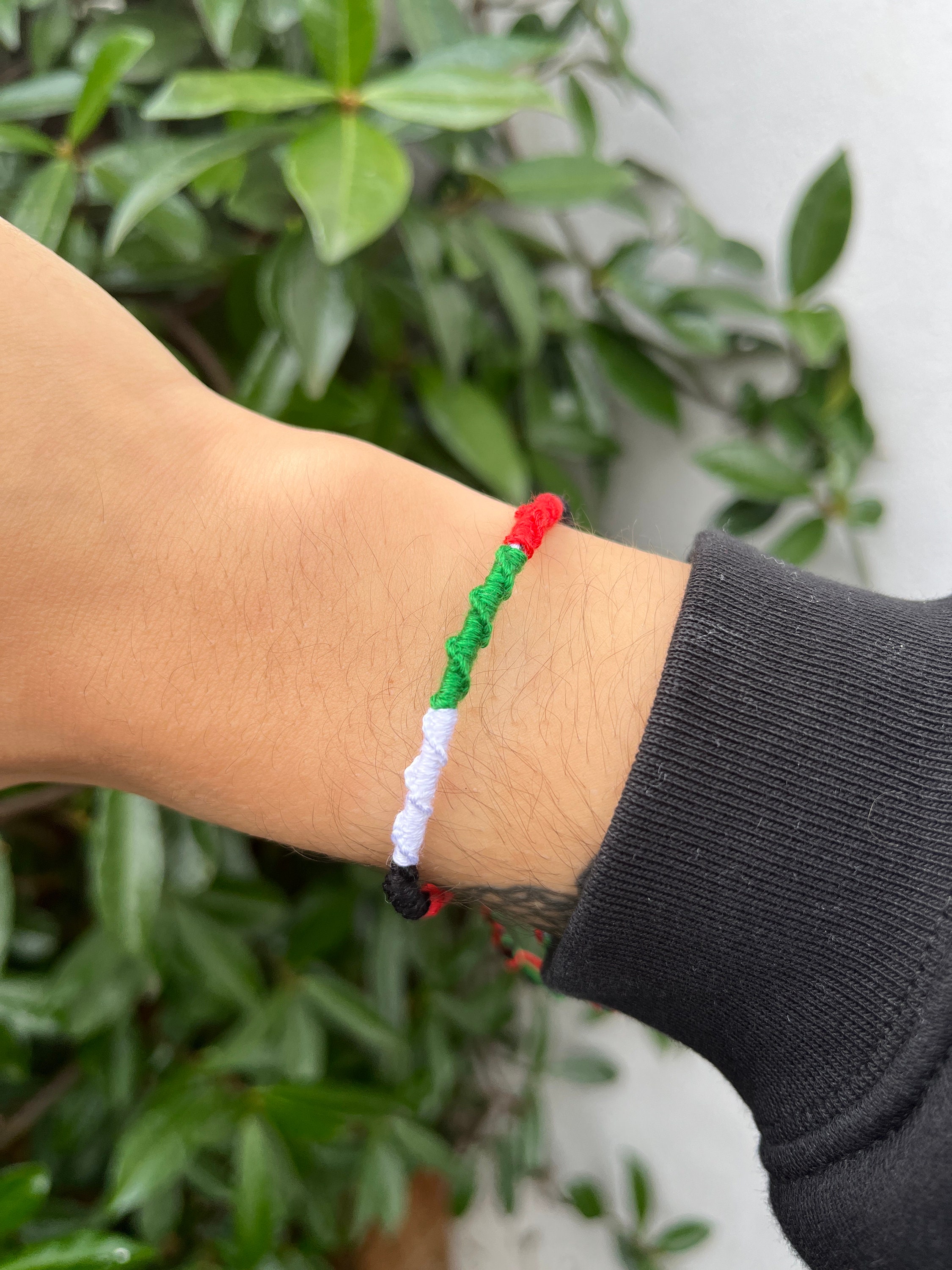 Palestine Flag Friendship Bracelets, Staircase Bracelets, Handmade ...