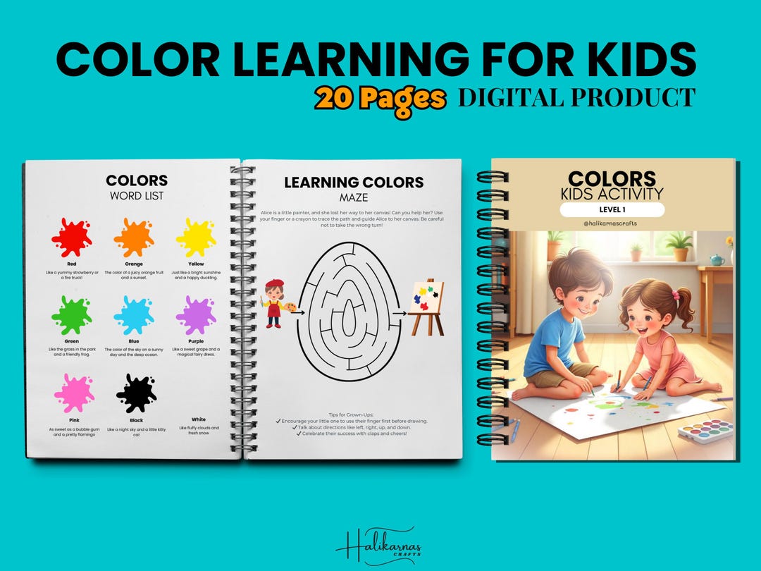 Color Learning Activity for Kids, Printable Color Matching Game ...