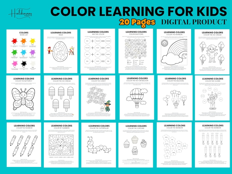 Color Learning Activity: Montessori Color Matching Game (PDF) - Etsy