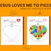 Jesus Loves Me Printable Preschool, Miracles Lessons, Bible Crafts ...