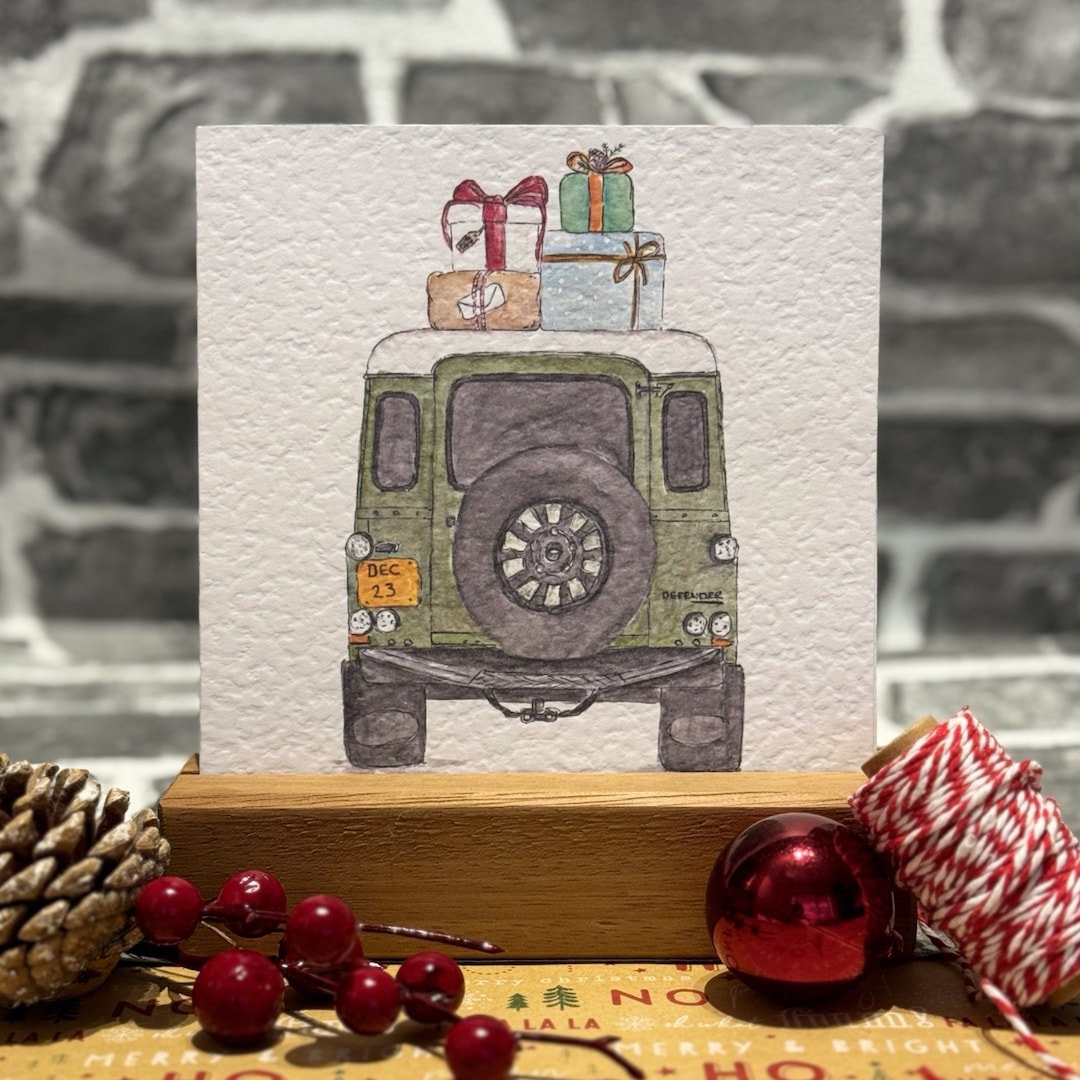 Defender Christmas Card Countryside Land Rover Christmas - Etsy UK