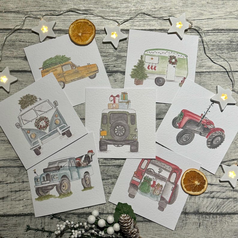 Defender Christmas Card Countryside Land Rover - Etsy
