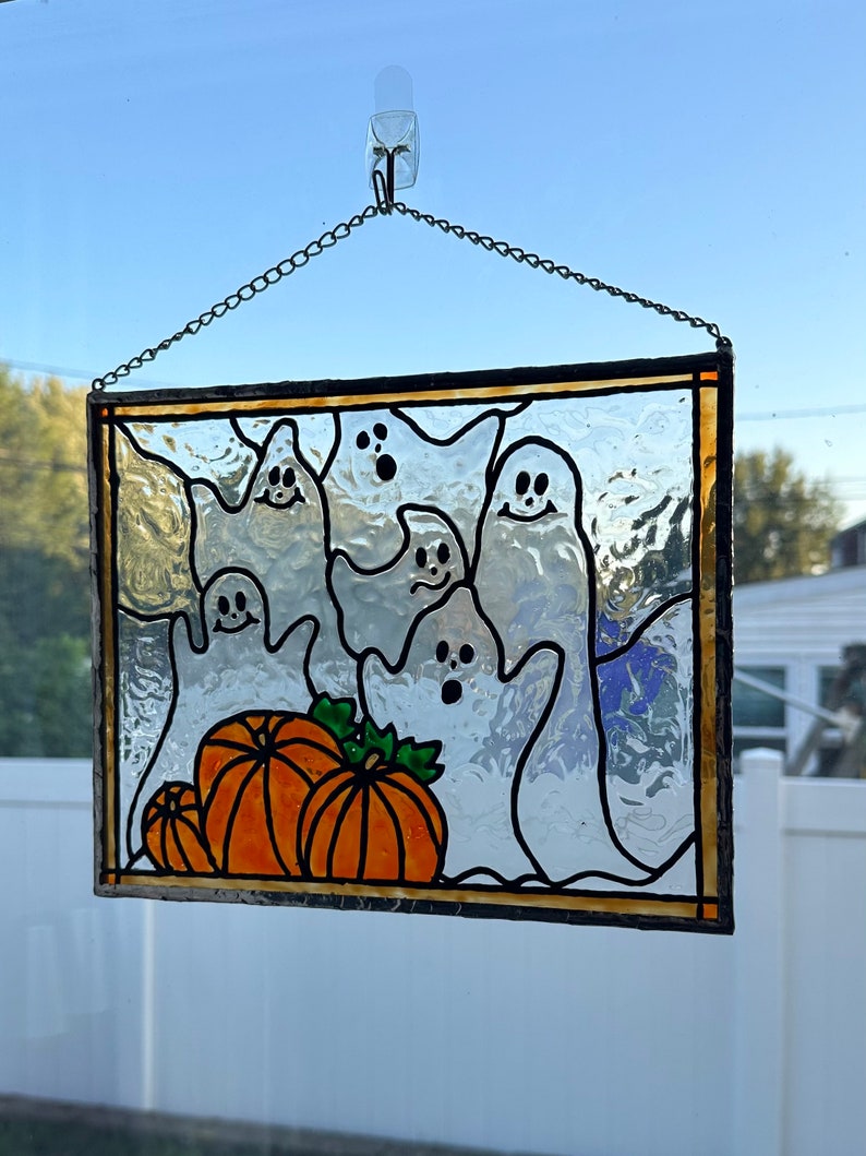 Halloween Ghost Faux Stained Glass - Etsy