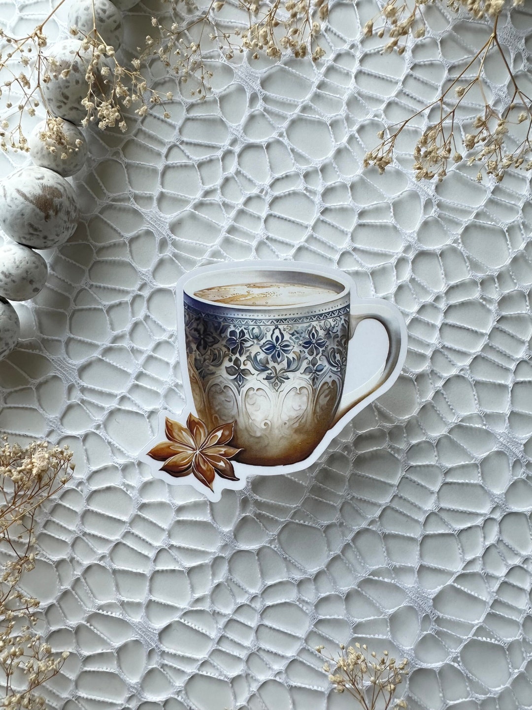 Die Cut Sticker Coffee Cup Transparent Sticker Die Cut Coffee Cup It ...