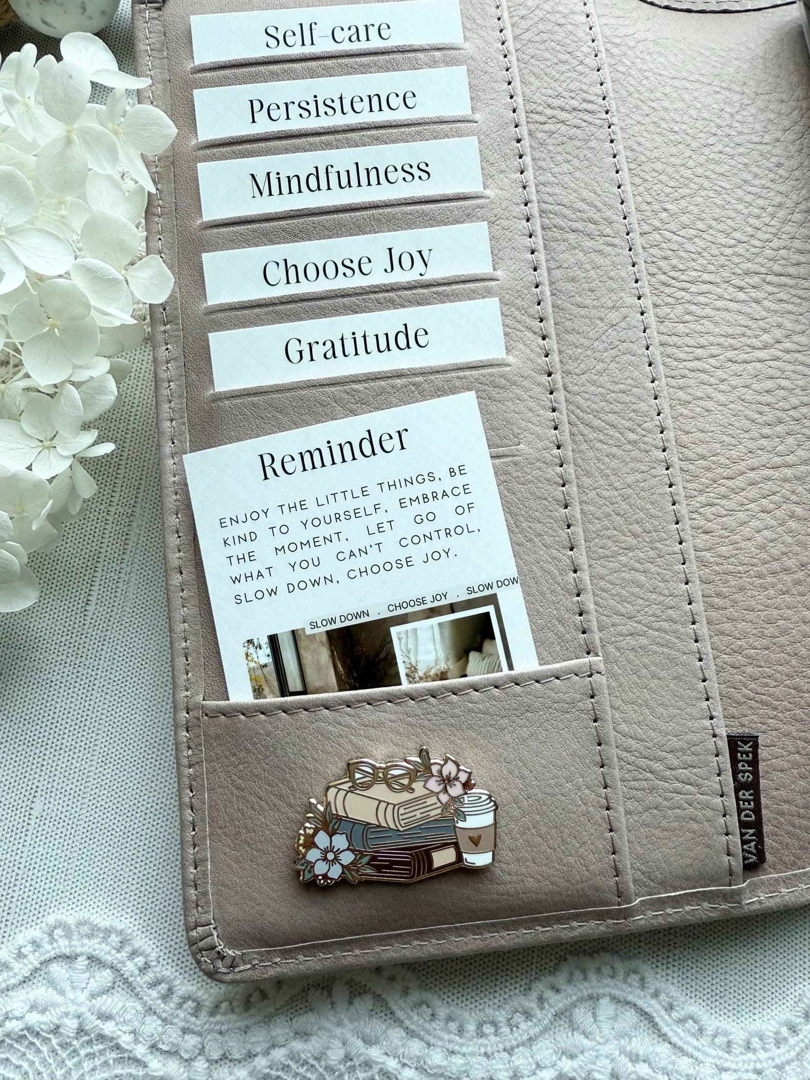 Books and Your Favorite Drink Planner Magnet | Gold Plated Finish ...