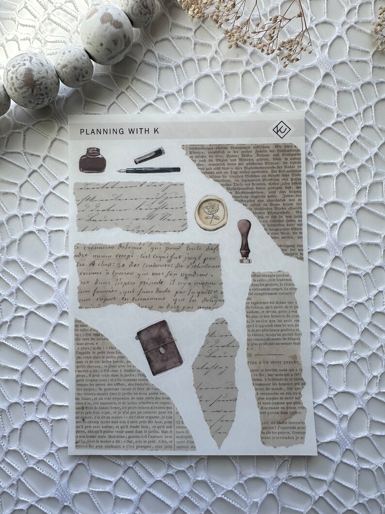 Torn Paper Stickers for Planners, Journals | Journaling, Junk Journal ...