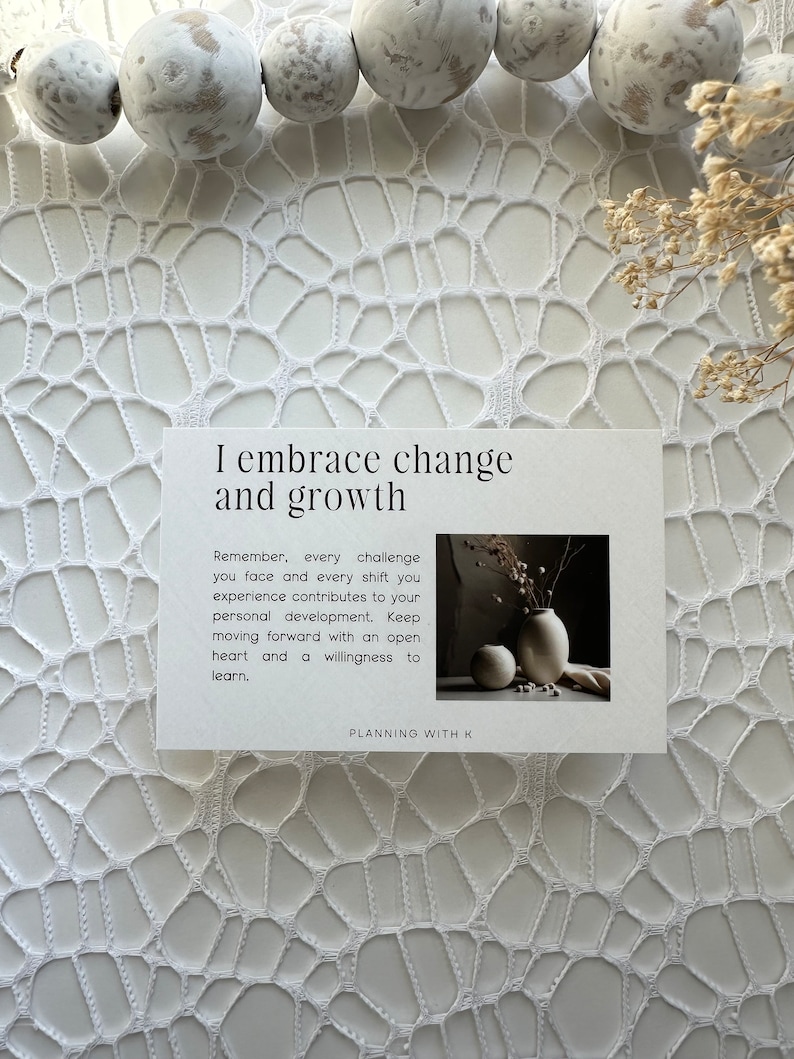 Journaling Cards | Coffee | Self-care Isn't Selfish | I Embrace Change ...