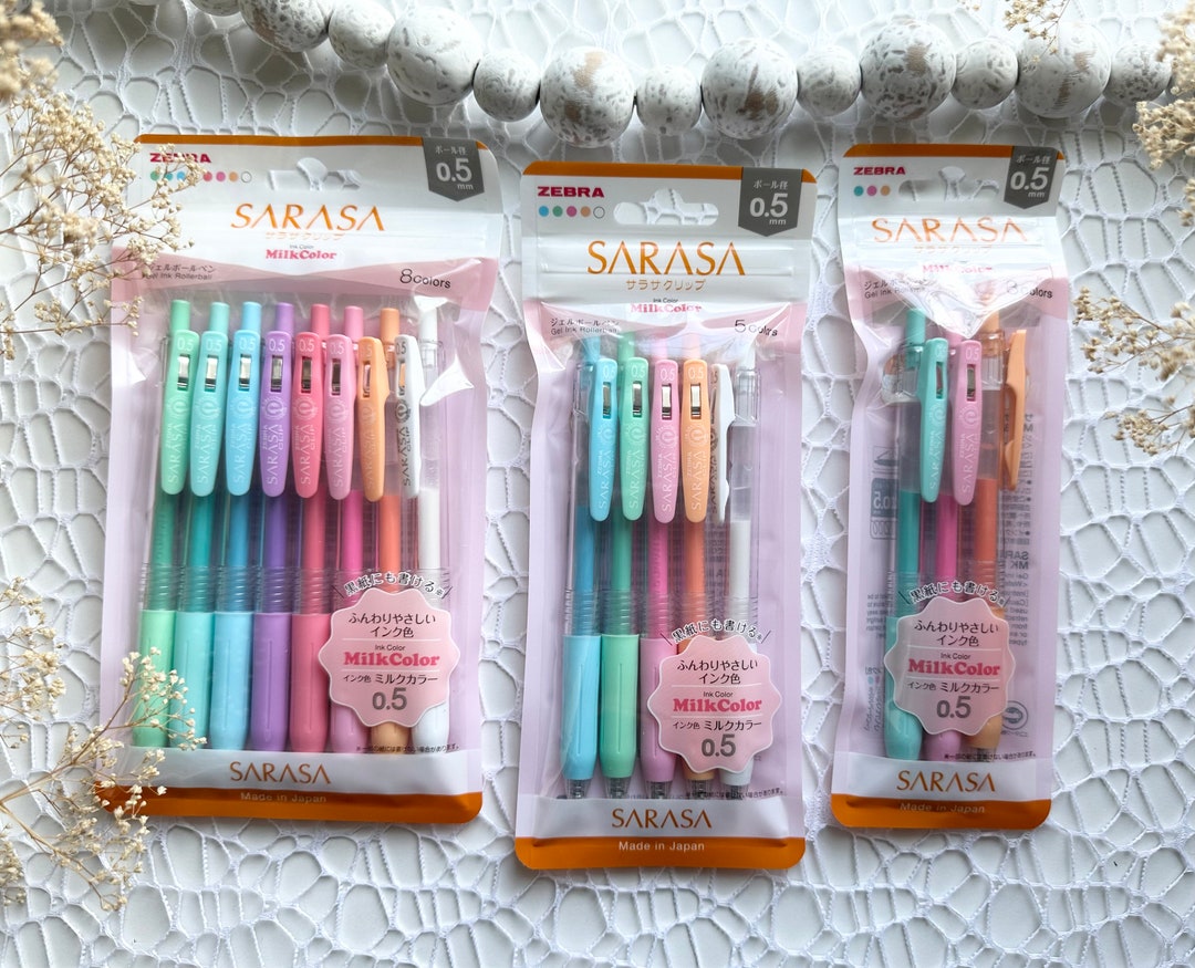 Gel Pen ZEBRA Water-based Ballpoint Pen Sarasa Clip Milkcolor Sarasa ...