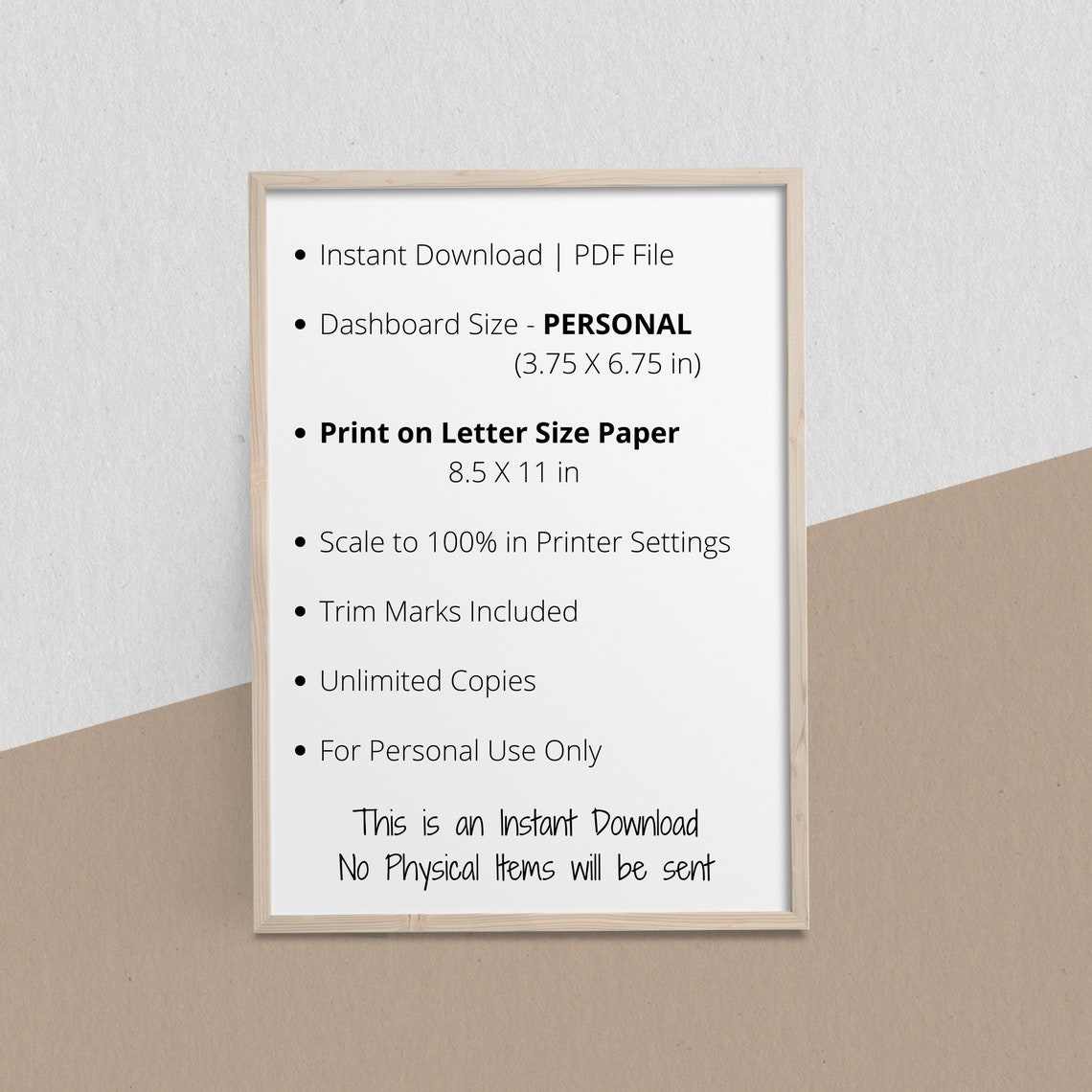 PERSONAL Monthly Cover Pages Dashboard Set PDF File - Etsy