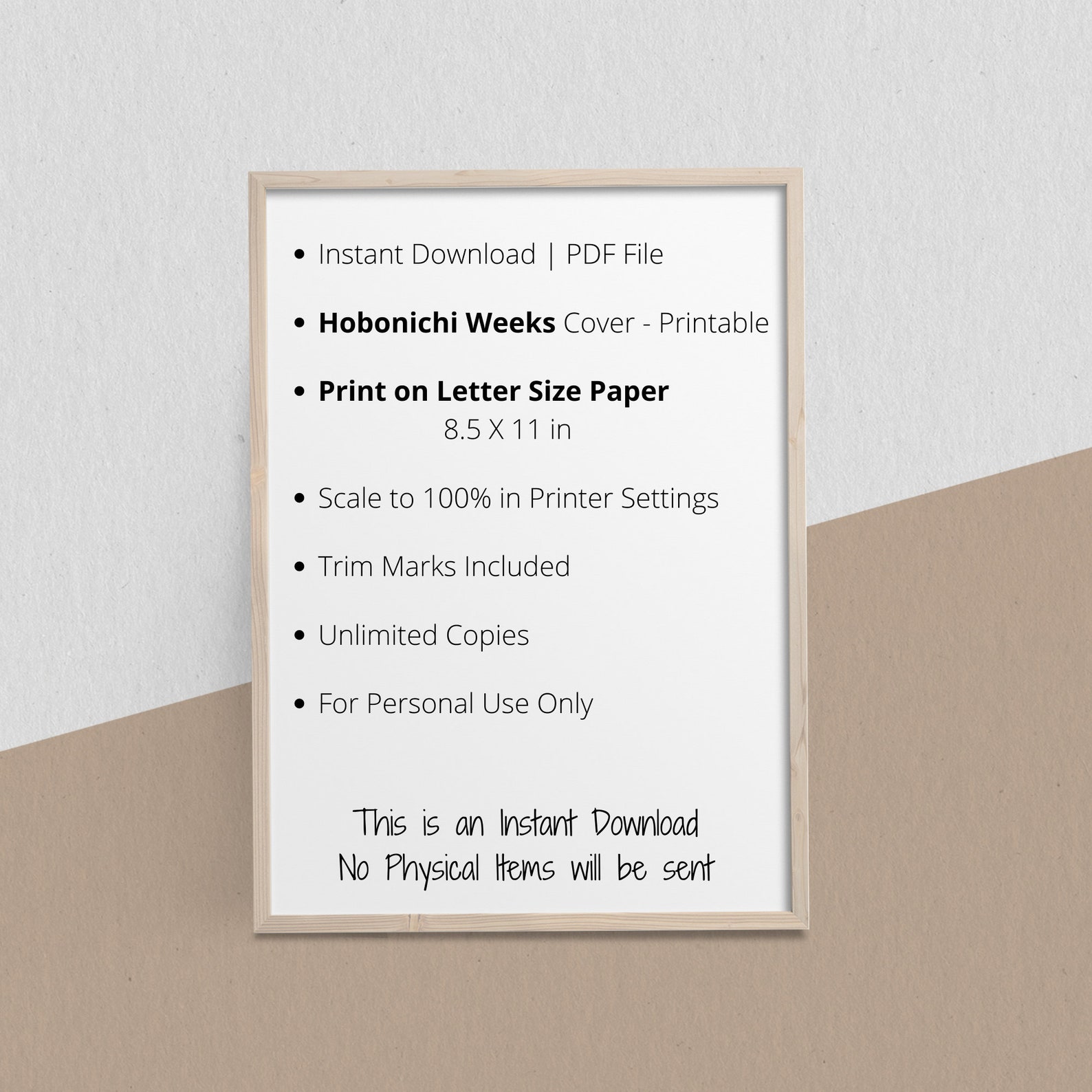 Hobonichi Weeks Cover Autumn Fall Cover Printable PDF - Etsy