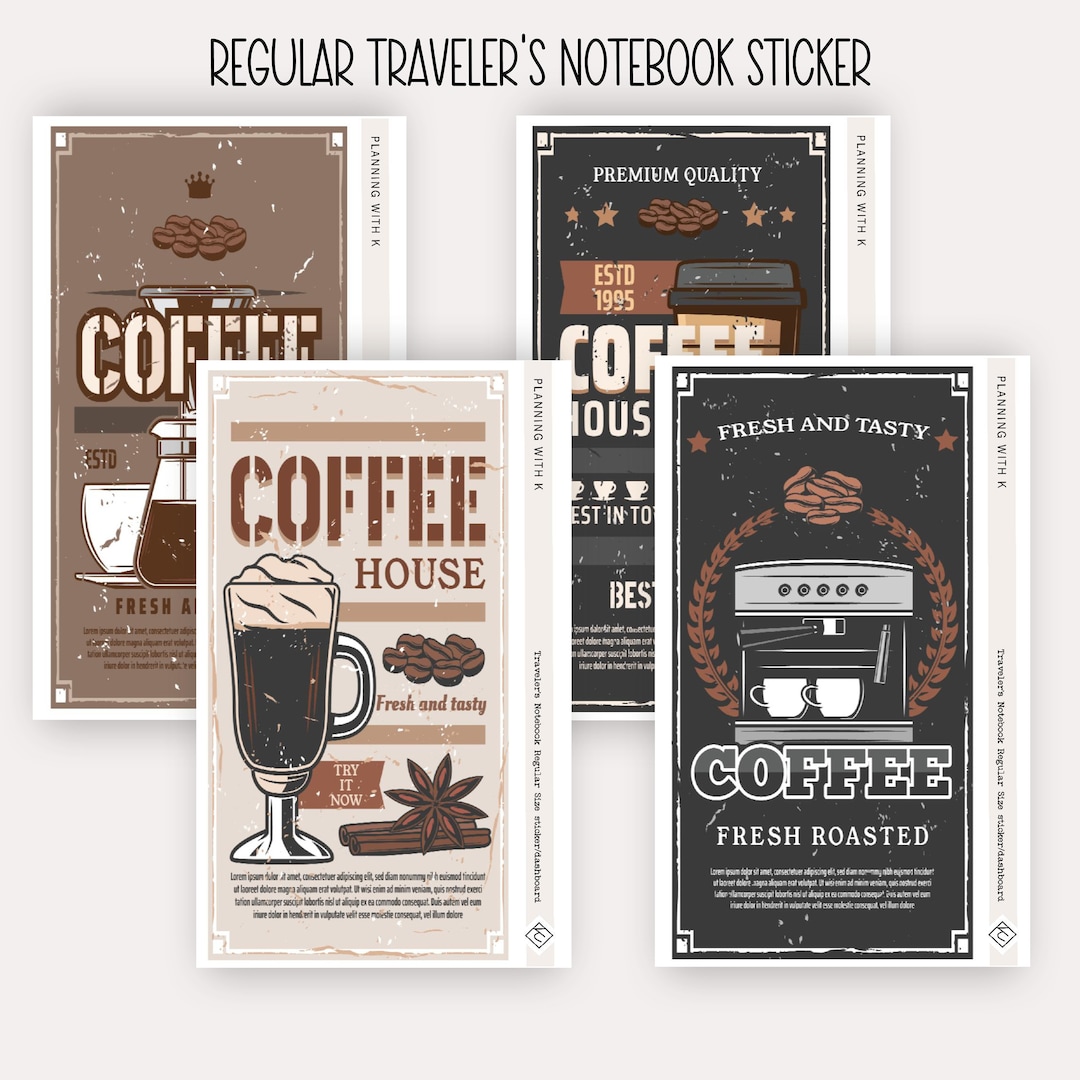 Traveler's Notebook Sticker/dashboard | Regular TN Sticker Printed on ...