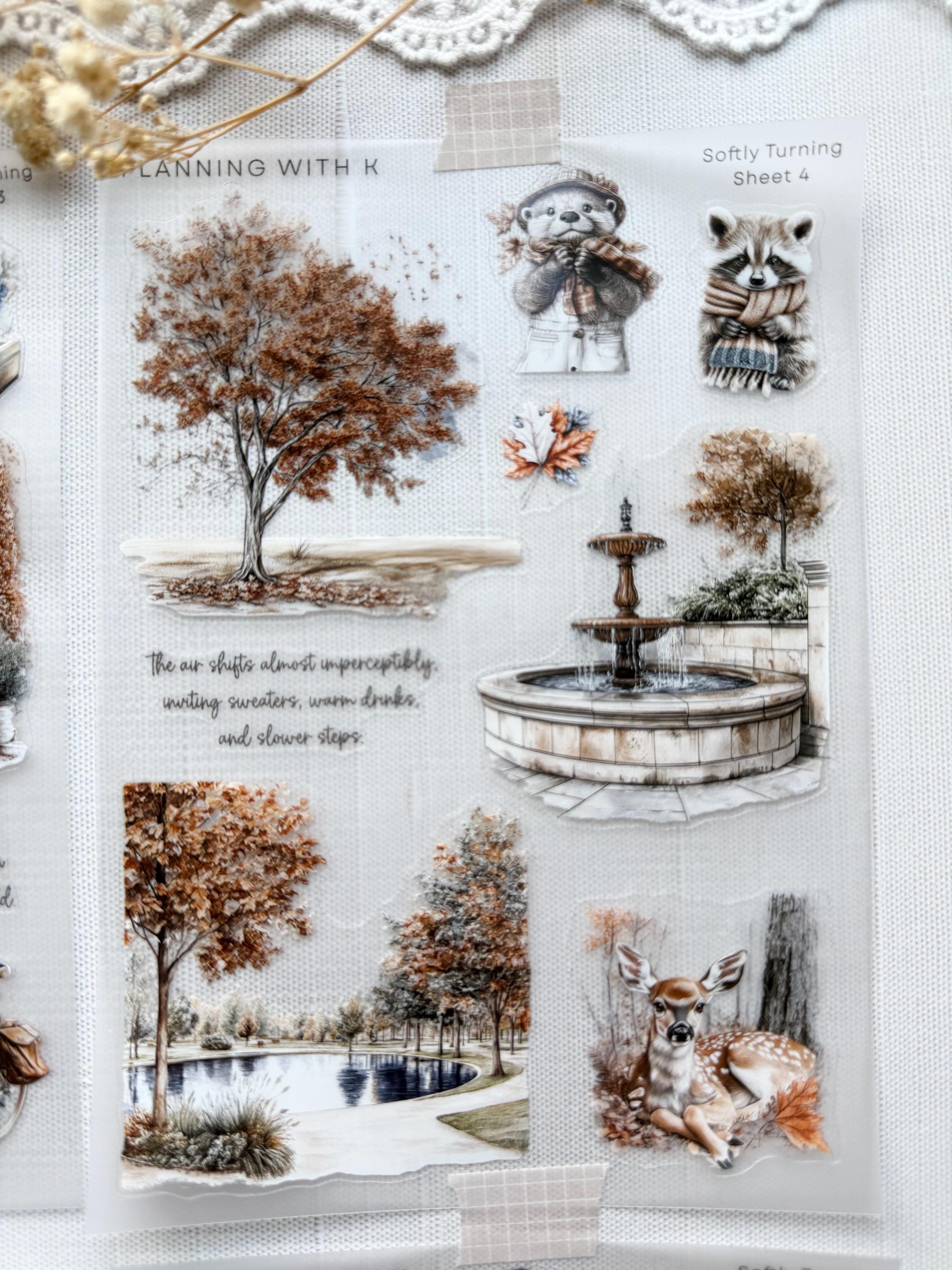 Softly Turning Stickers for Planners, Journals | Stickers Printed on ...