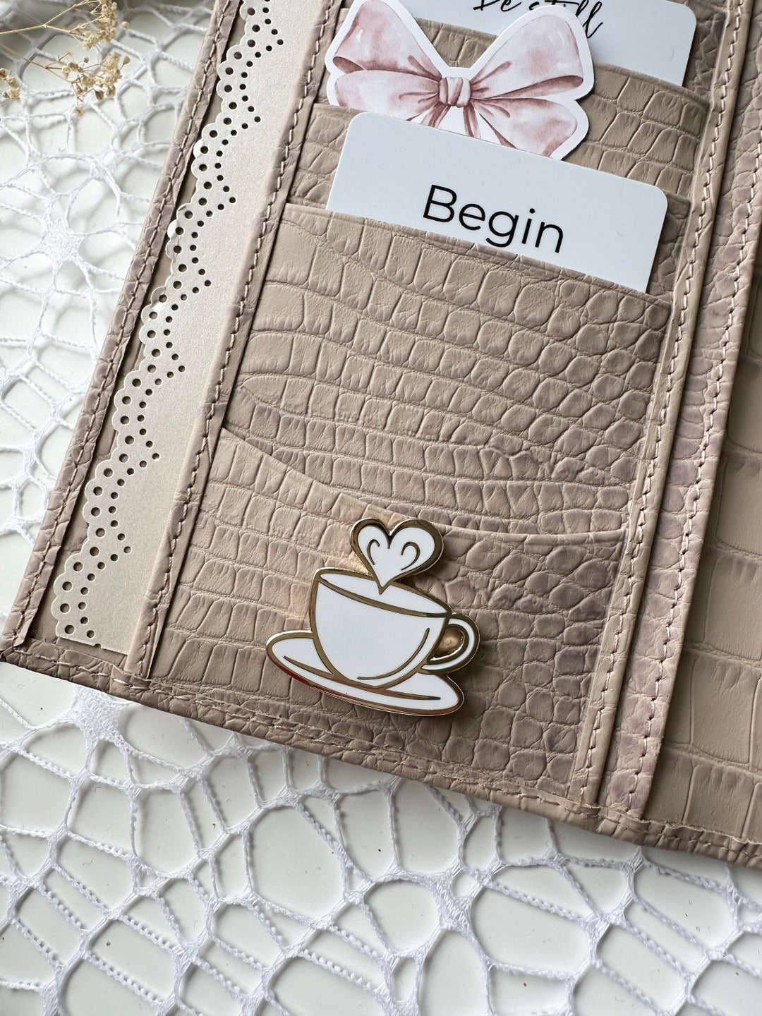 Coffee Enamel Magnet | Planner Magnet | Coffee With Heart Planner ...