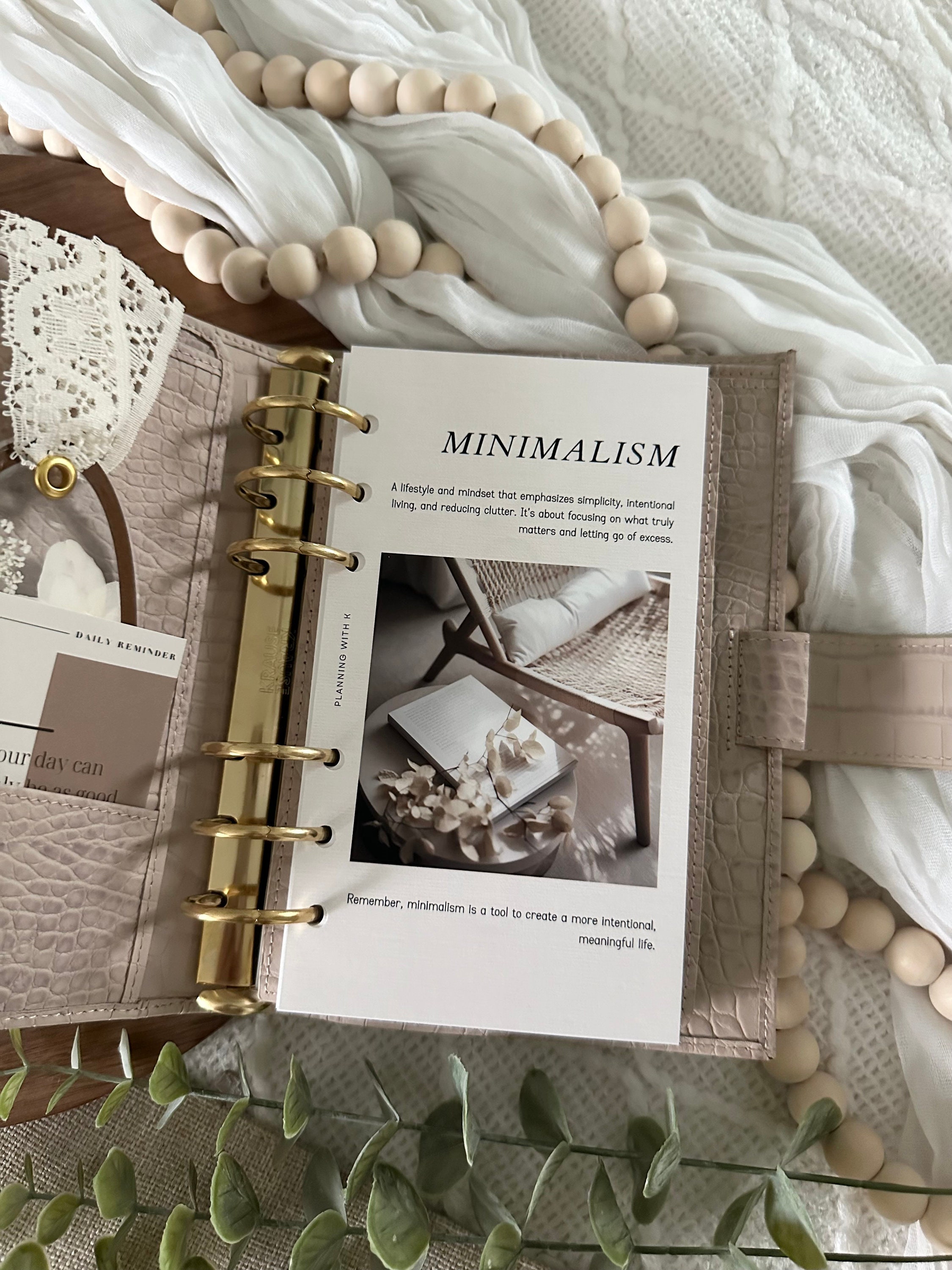 Minimalism PRINTED Planner Dashboard | A5 & Personal Size | High ...