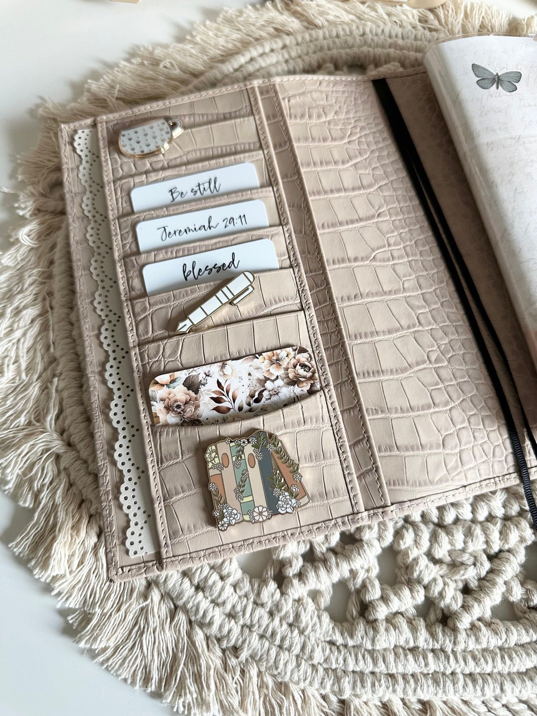 Books Enamel Magnet | Planner Magnet | Books With Flower Planner Magnet ...