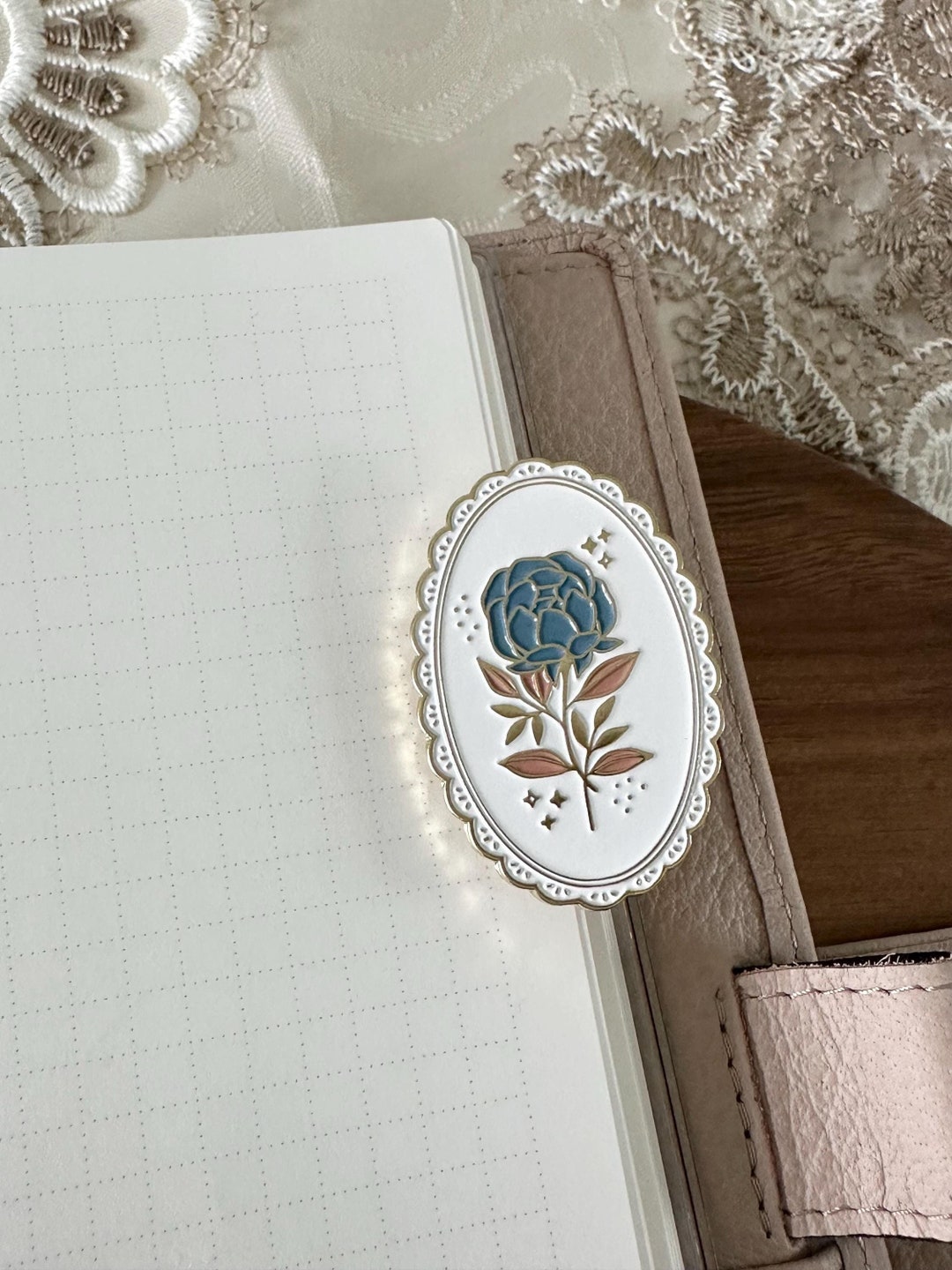 Flower Journal Clip | Journaling Accessory | Flower Journaling Clip ...