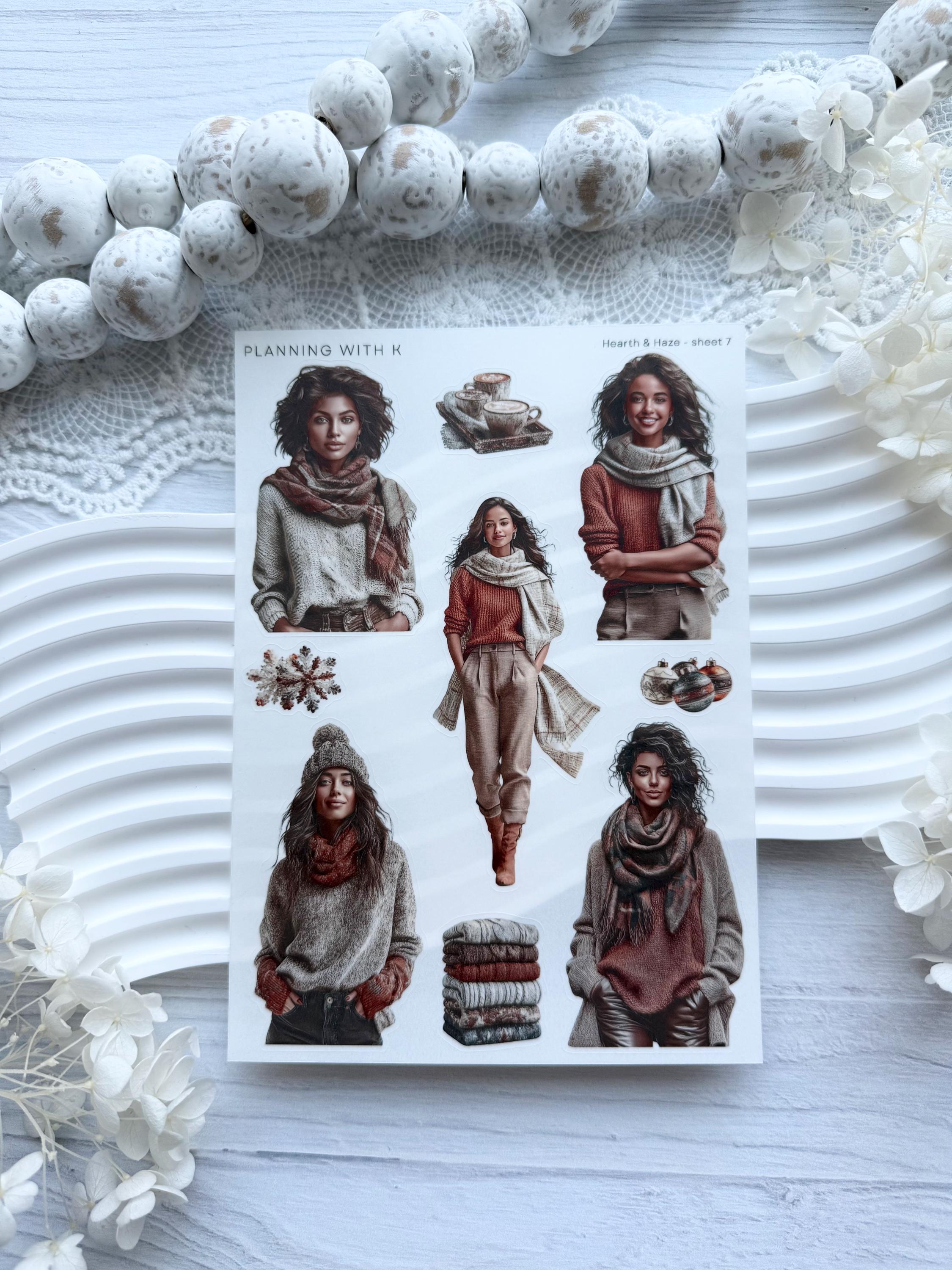 Hearth and Haze Stickers for Planners, Journals | Stickers Printed on ...