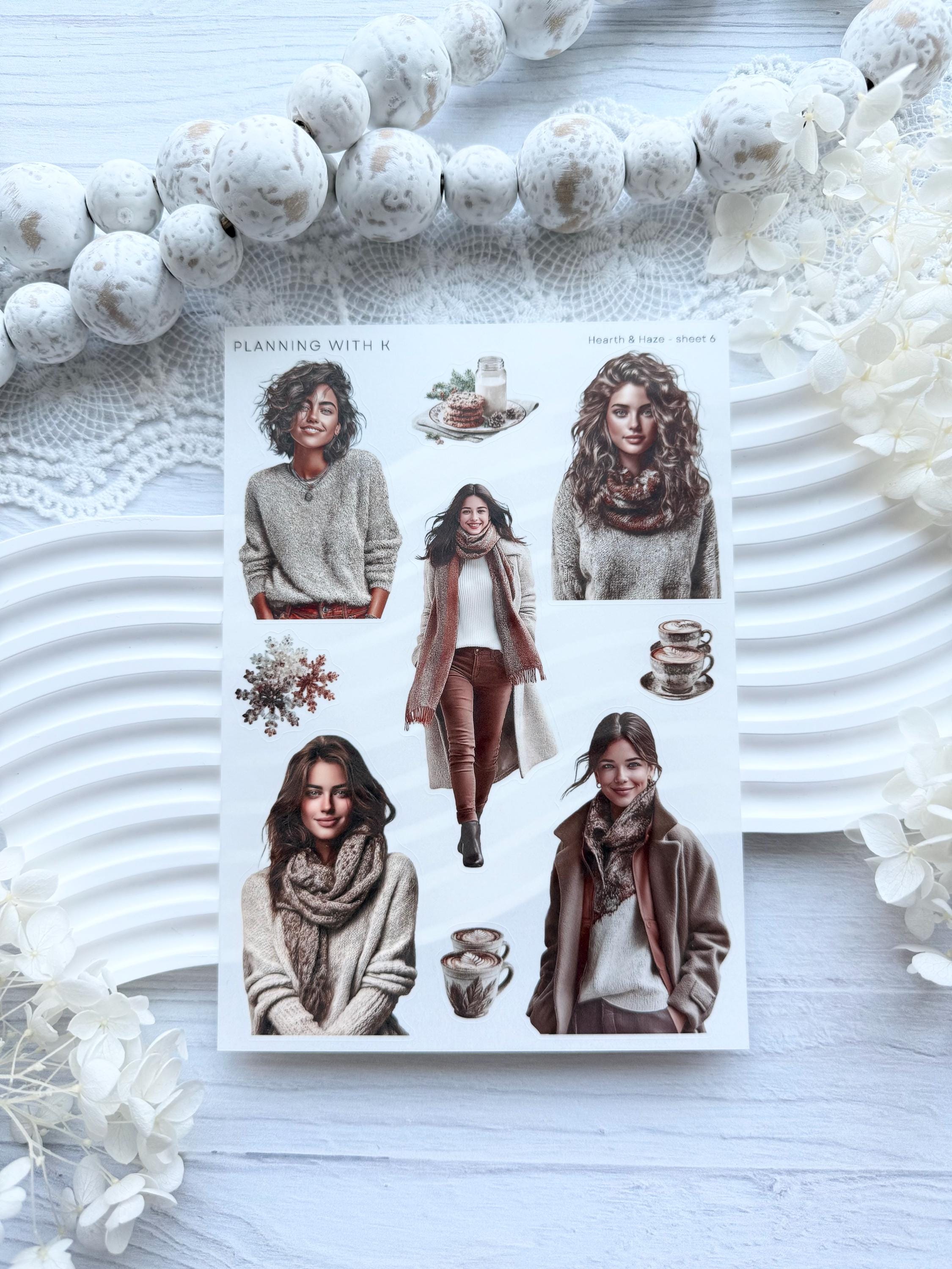 Hearth and Haze Stickers for Planners, Journals | Stickers Printed on ...