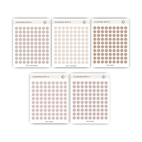 Neutral Stickers - Etsy