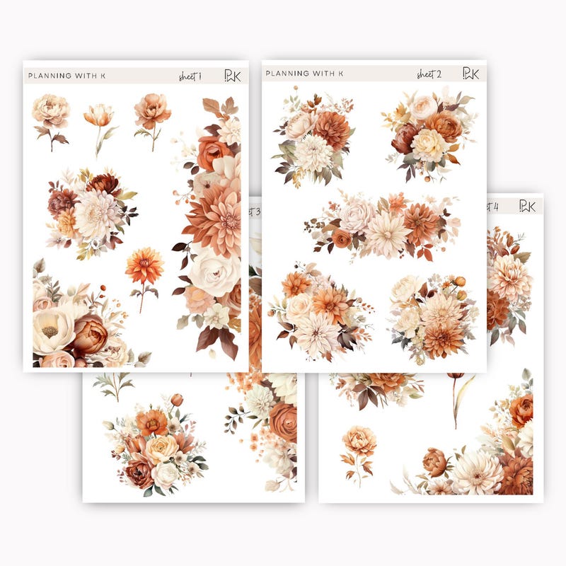 Terracotta Flowers - Etsy