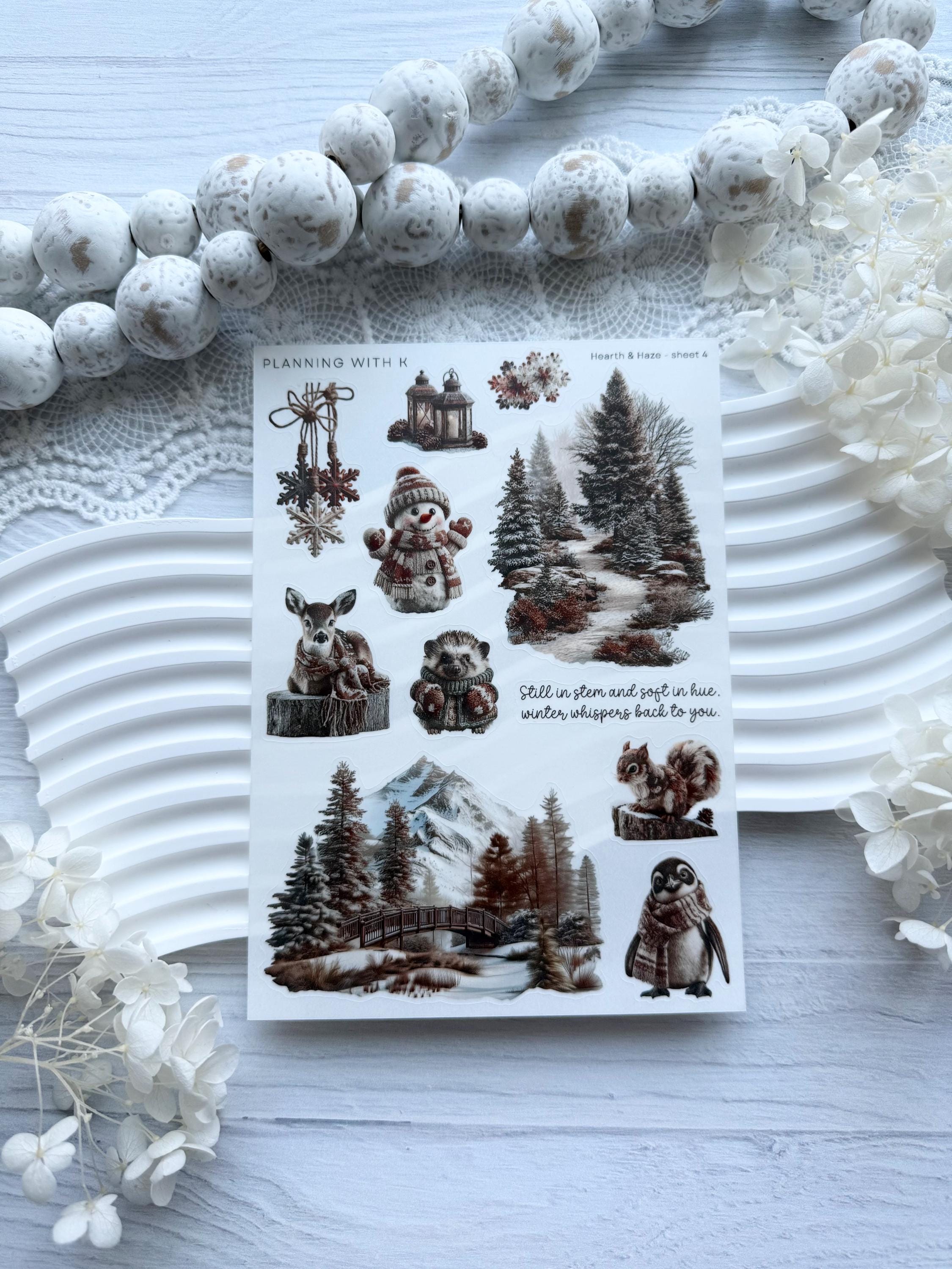 Hearth and Haze Stickers for Planners, Journals | Stickers Printed on ...