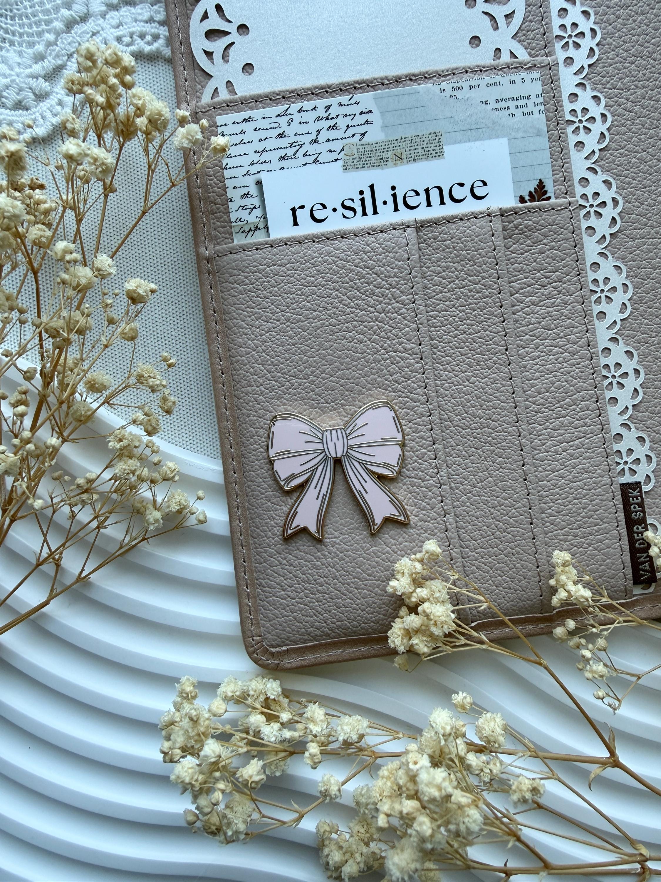 Bow Enamel Magnet | Planner Magnet | White Bow | Beige Bow | Pink Bow ...