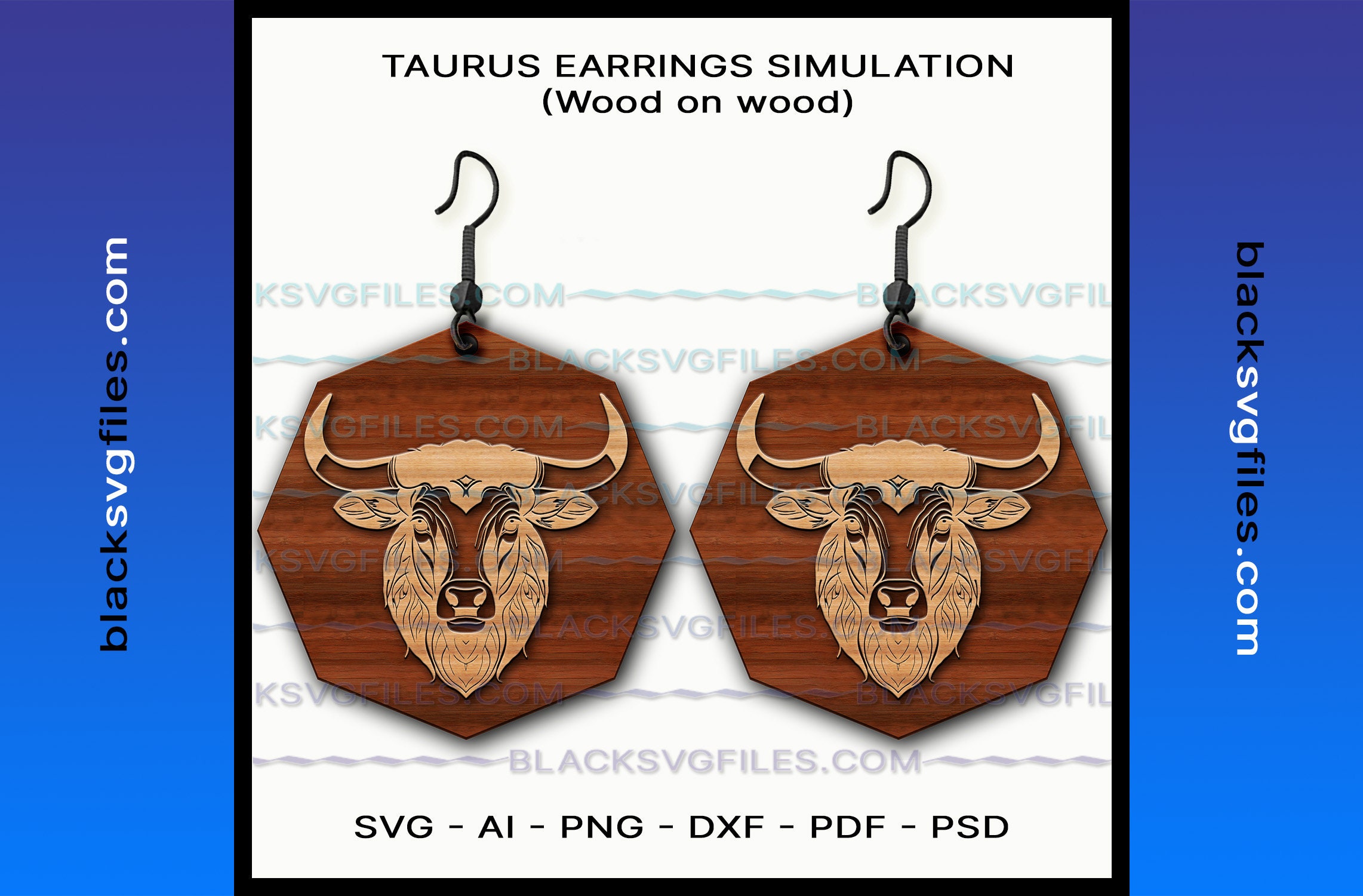 Taurus Zodiac Sign SVG File Laser Cutting Template Digital Download - Etsy