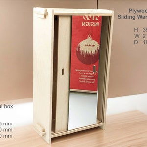 Sliding Wardrobe Gift Box Design for CNC Cutting - Etsy