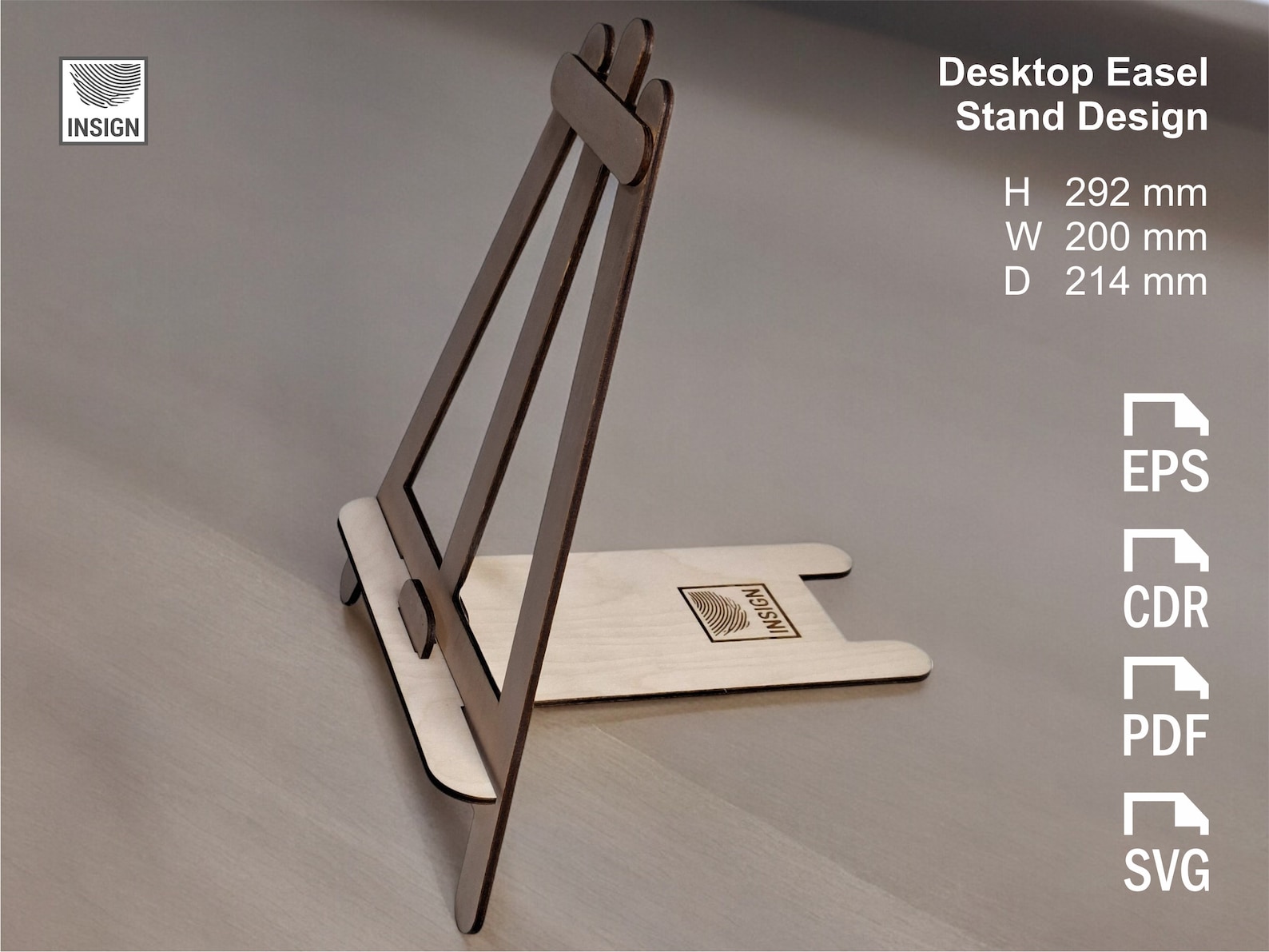 Desktop Easel Stand Design for Laser Cutting - Etsy Canada