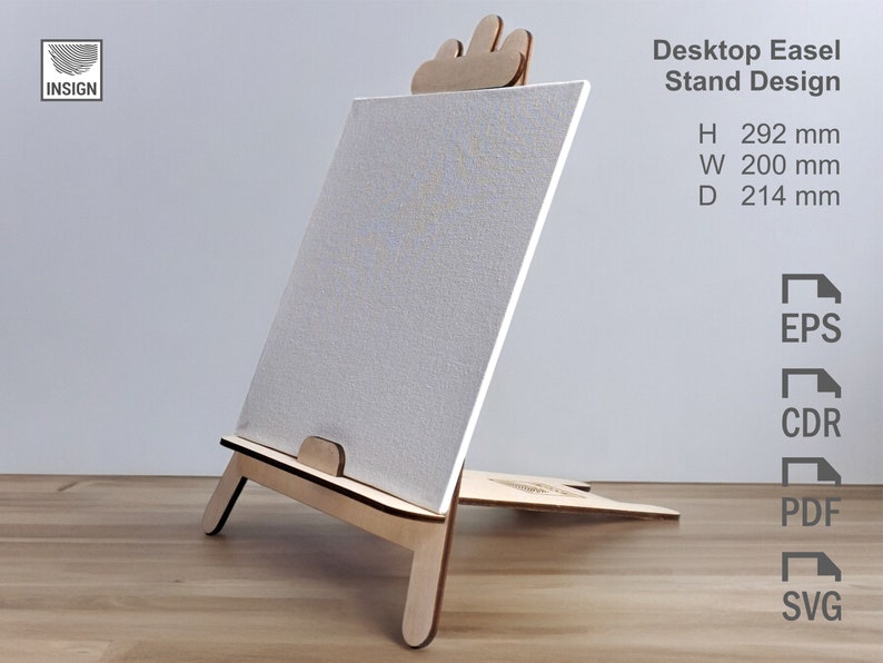 Desktop Easel Stand Design for Laser Cutting - Etsy