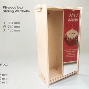 Sliding Wardrobe Gift Box Design for CNC Cutting - Etsy